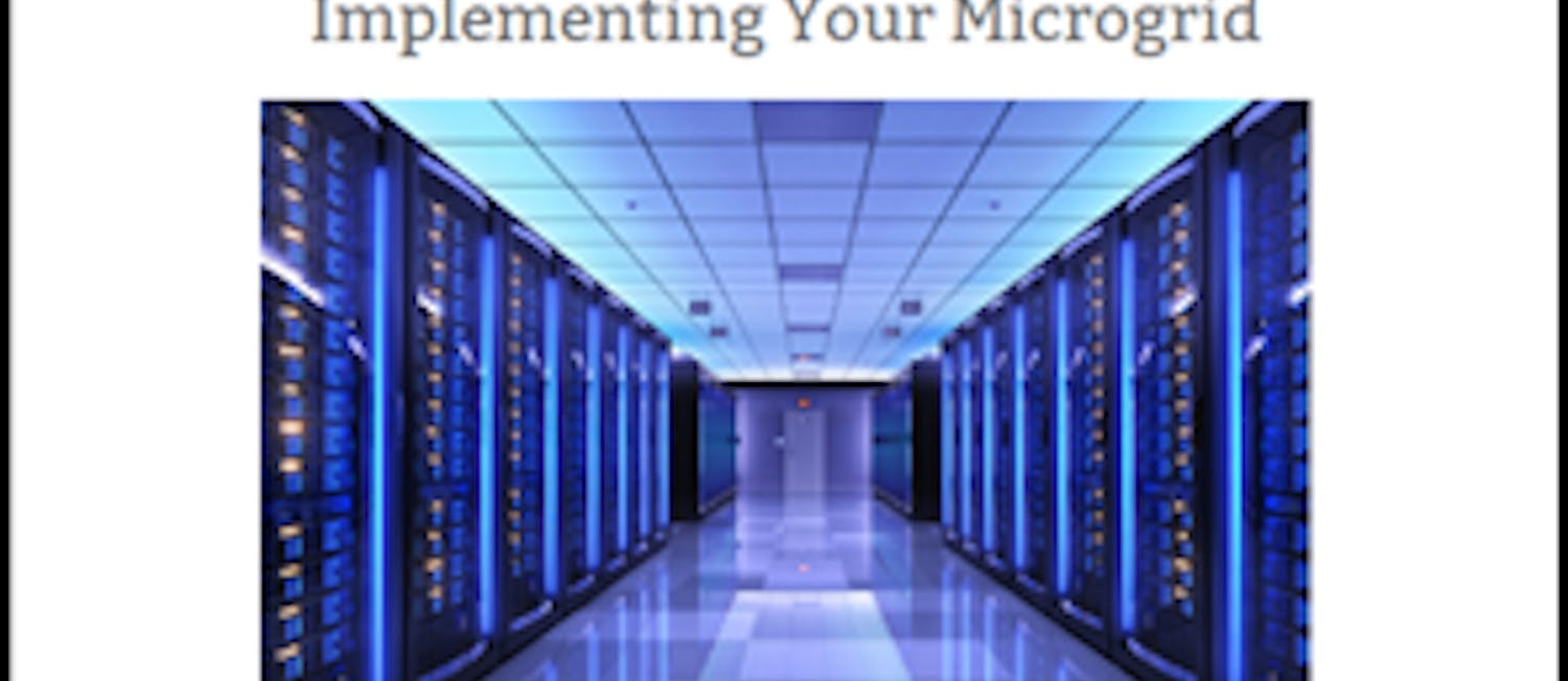 Data Center Microgrids Implementing Your Microgrid Data Center Frontier